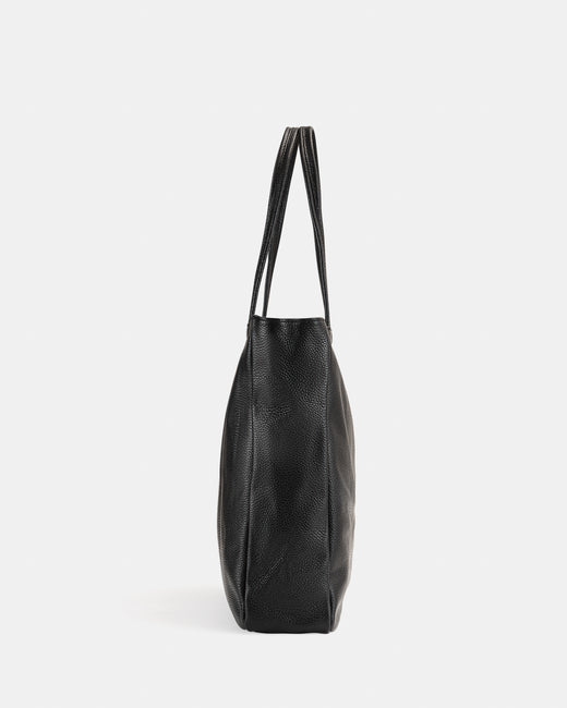 Bootle Black Large Tote Bag - leathershop.com.au